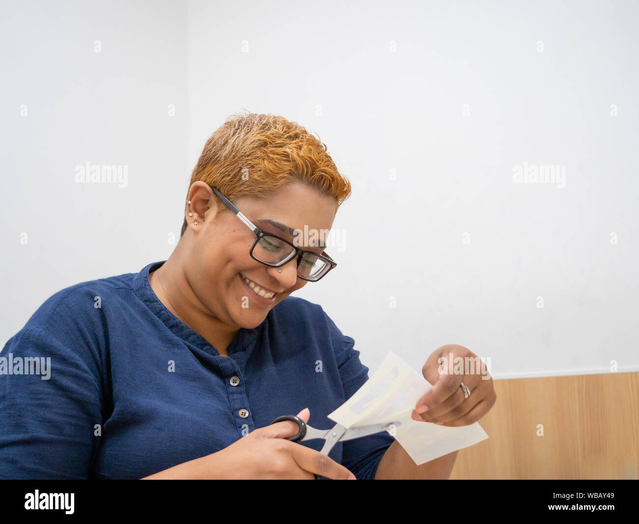 Cutting Up Paper High Resolution Stock Photography and Images - Alamy