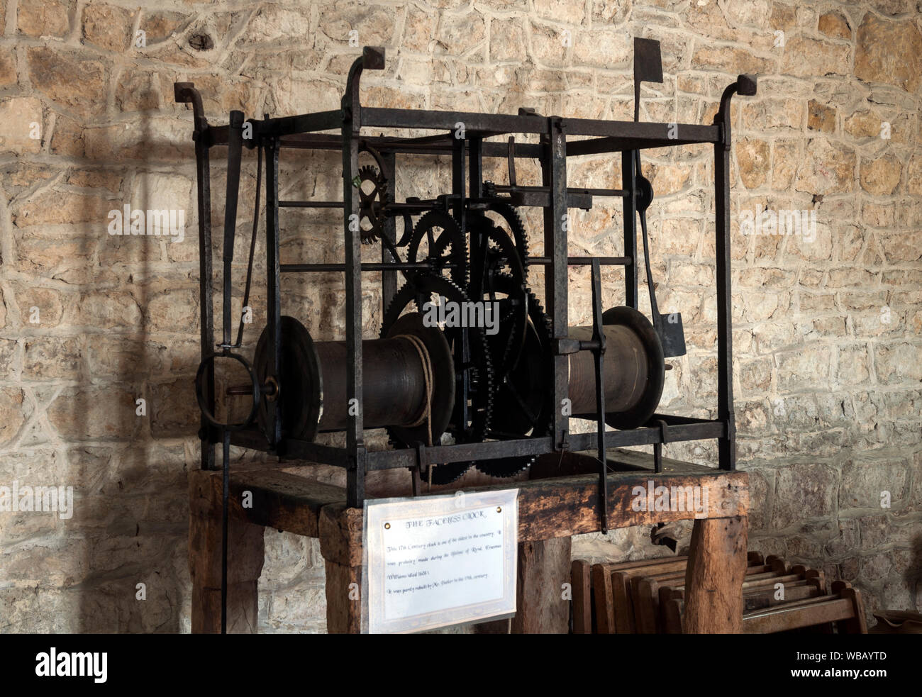 The old clock mechanism in St Mary Magdalene Church, Tingewick ...