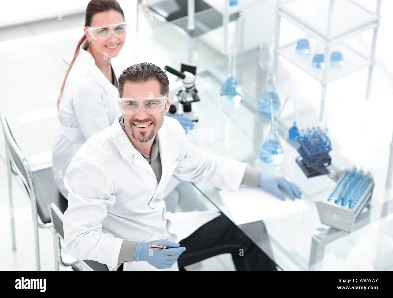 laboratory staff at the workplace Stock Photo - Alamy