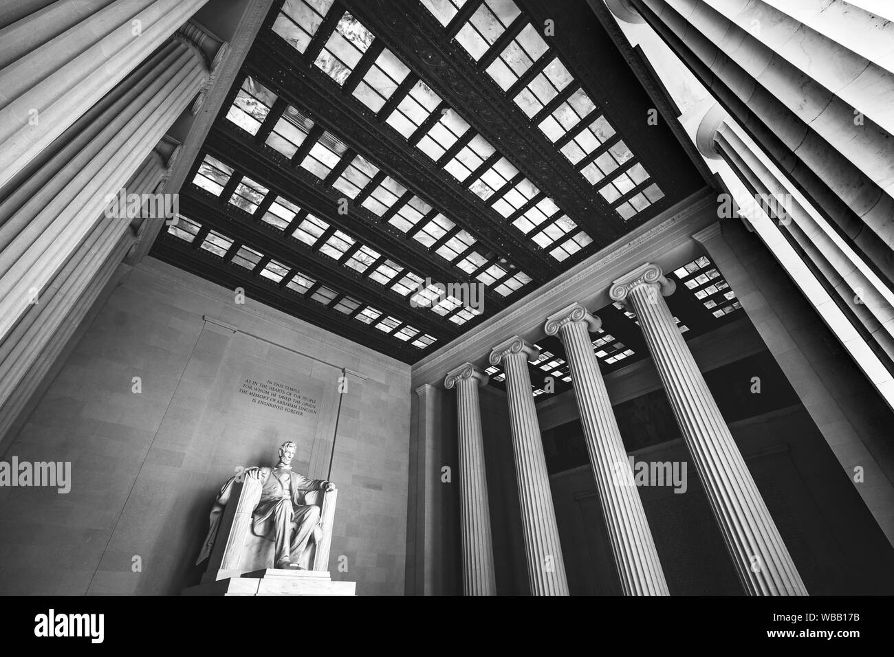 Abraham Lincoln Memorial Black And White