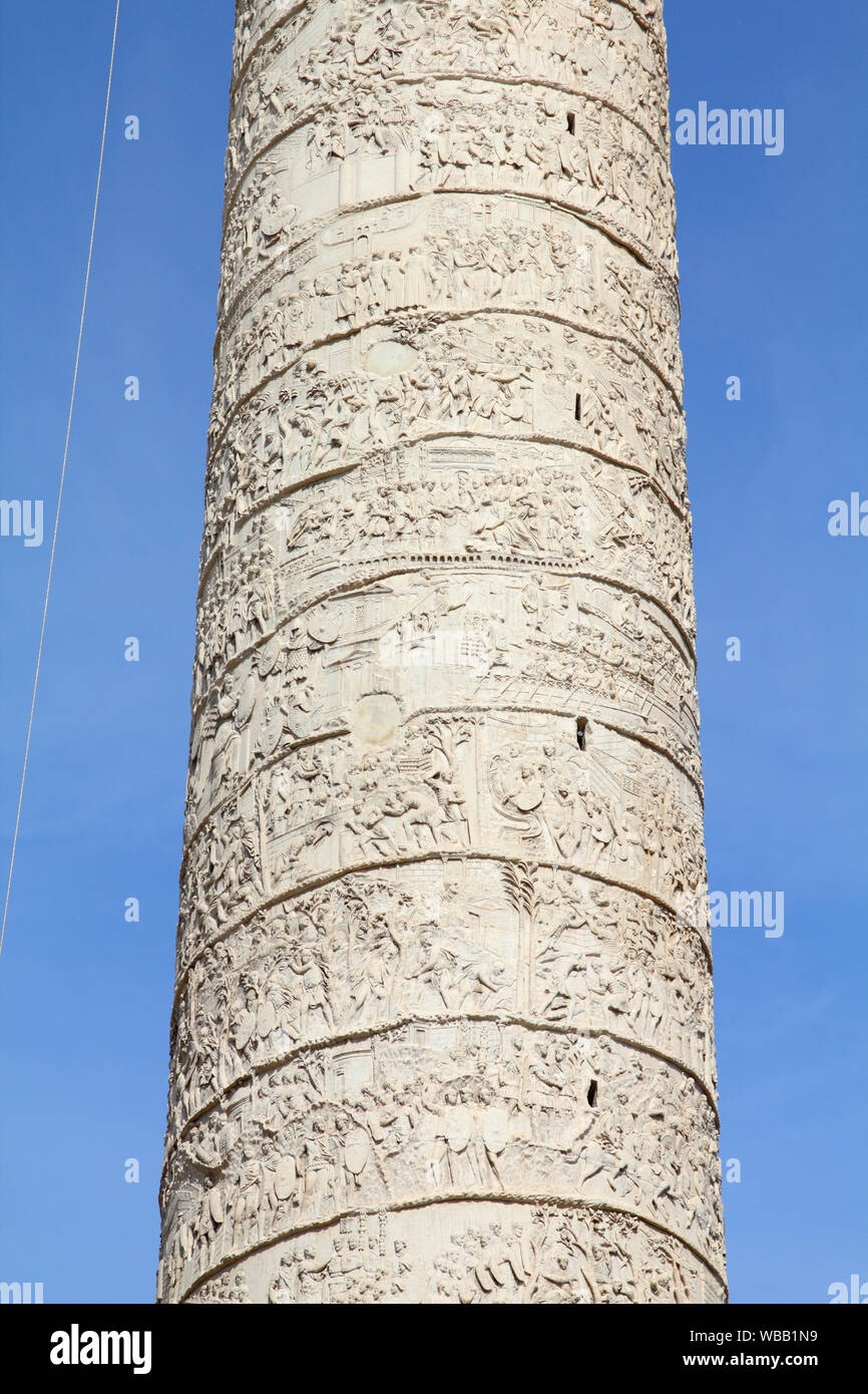 Rome, Italy - famous Trajan's Column. Old monument Stock Photo - Alamy
