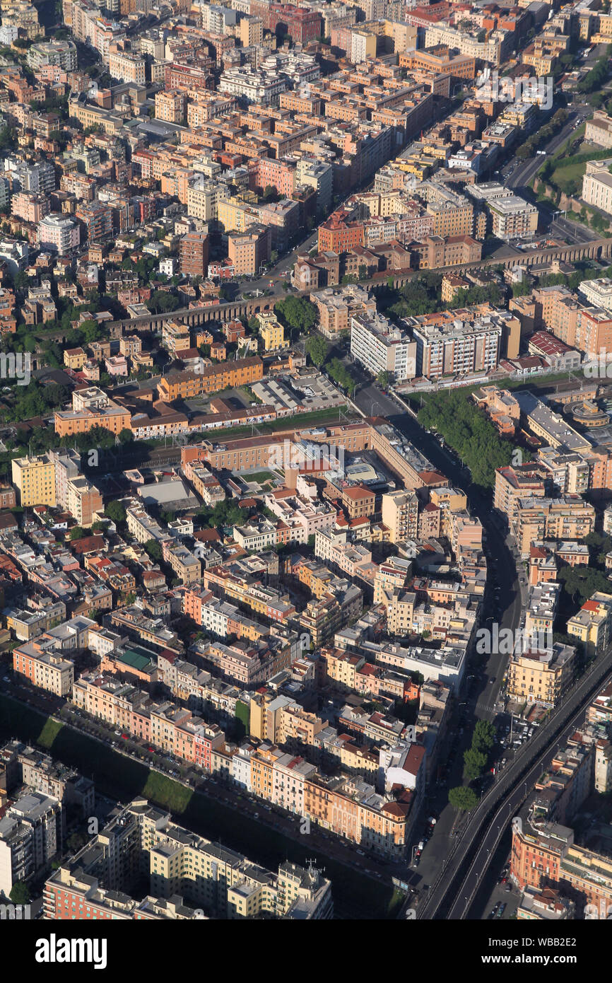 Rome, Italy - aerial view of the architecture and streets Stock Photo ...
