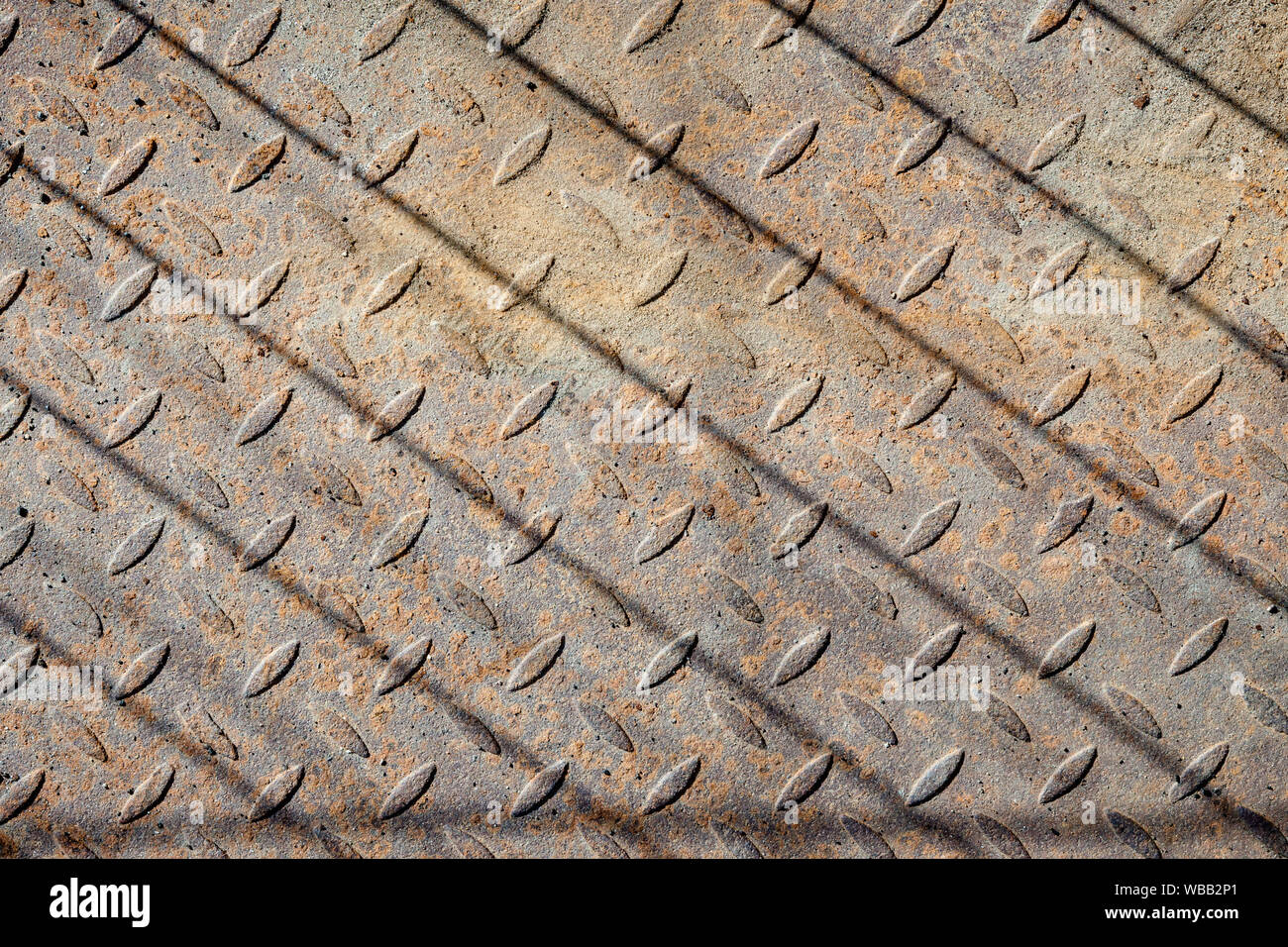 Rusty metal floor texture pattern Stock Photo - Alamy