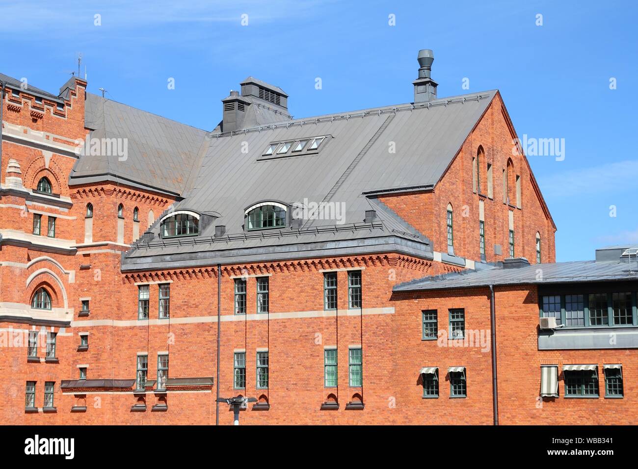 Stockholm, Sweden. MunchenBryggeriet - old brick building at Sodermalm ...