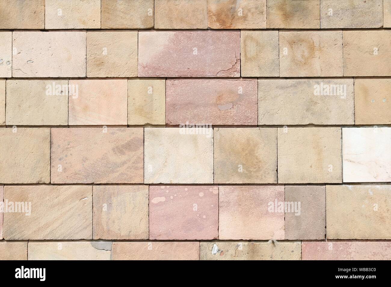 Grunge red sandstone wall background texture. Old stained wall Stock ...