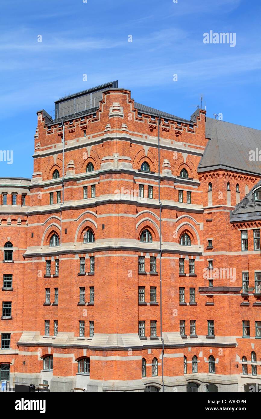 Stockholm, Sweden. MunchenBryggeriet - old brick building at Sodermalm ...