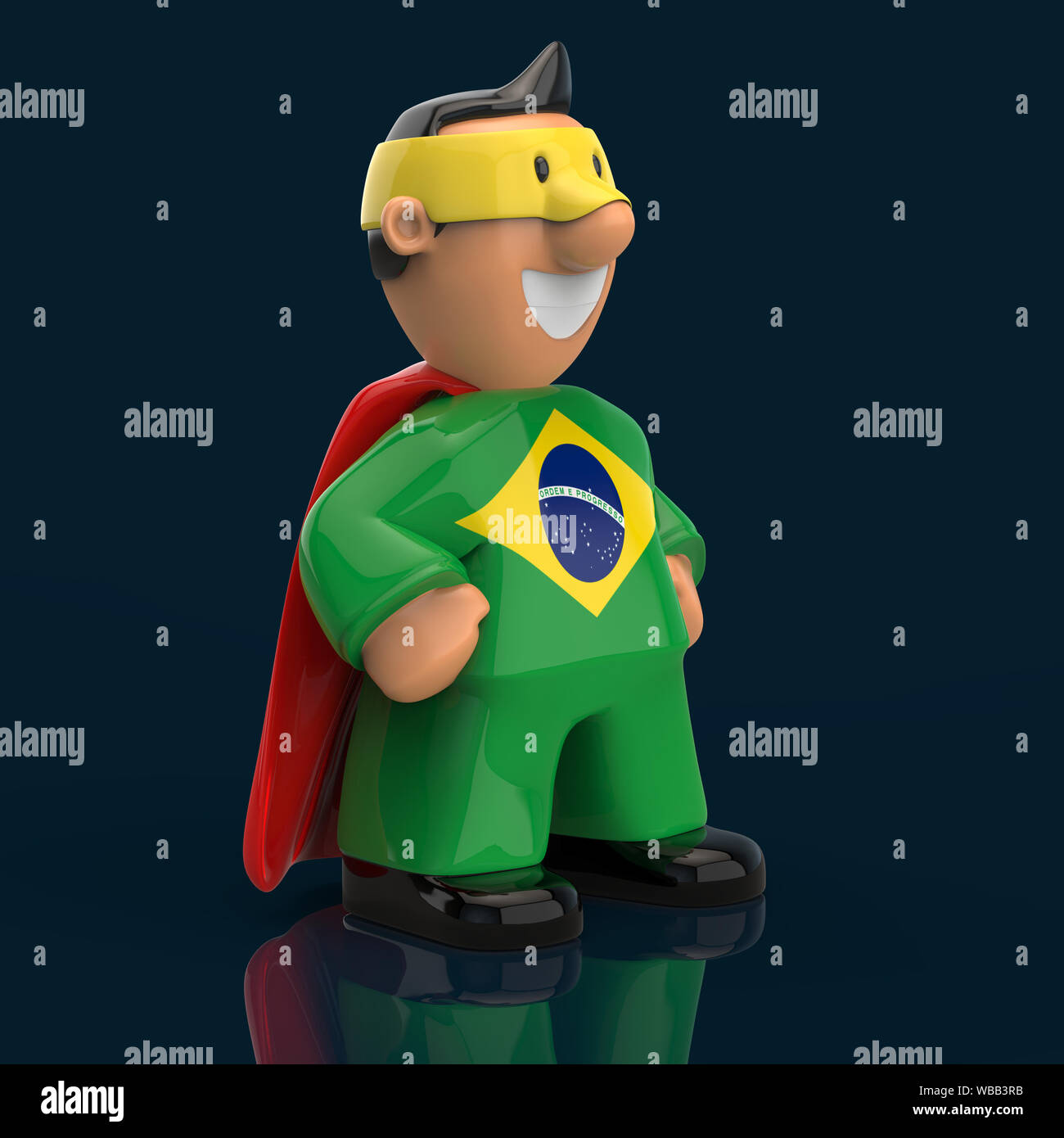 Superhero concept - 3D Illustration Stock Photo - Alamy