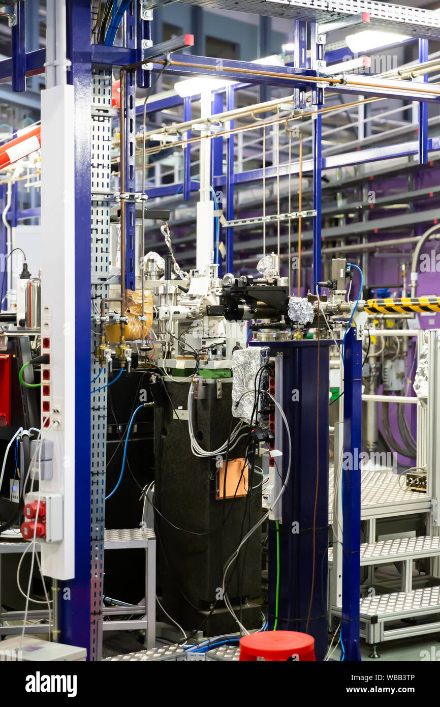 Interior of Scientific Experimental Laboratory with experimental ...