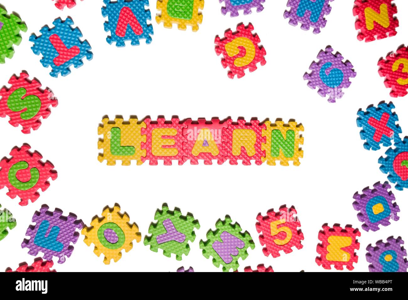 Alphabet Foam Puzzle High Resolution Stock Photography and Images - Alamy
