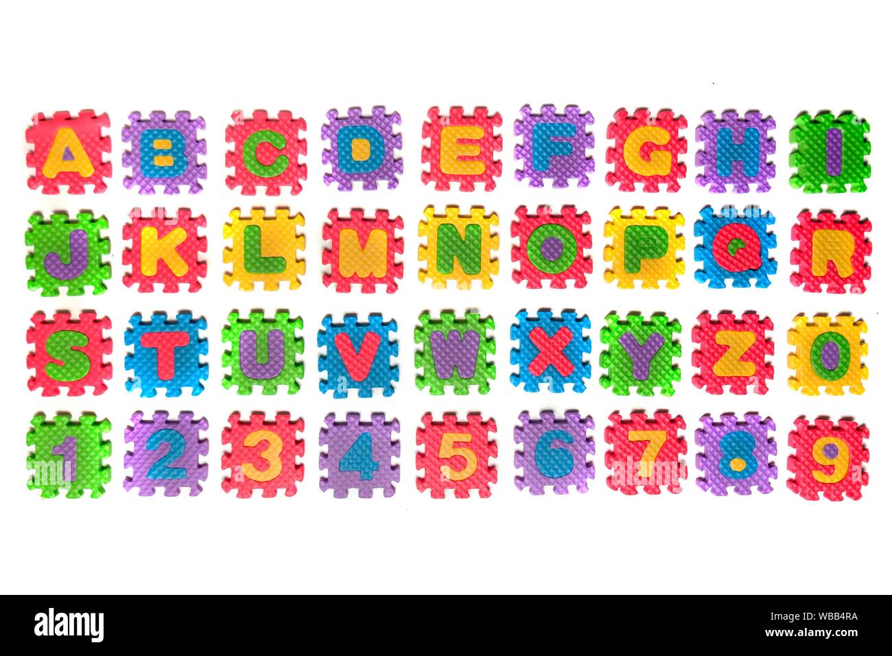 Alphabet Foam Puzzle High Resolution Stock Photography and Images - Alamy