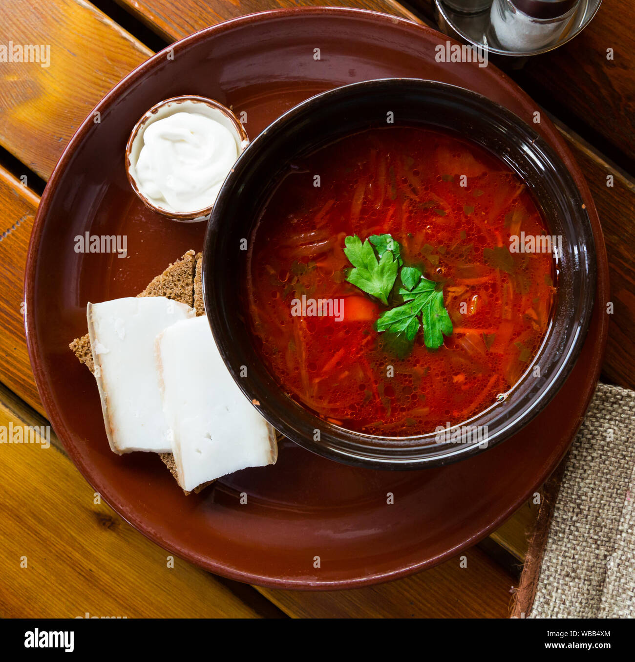 Borscht russia serving hi-res stock photography and images - Alamy
