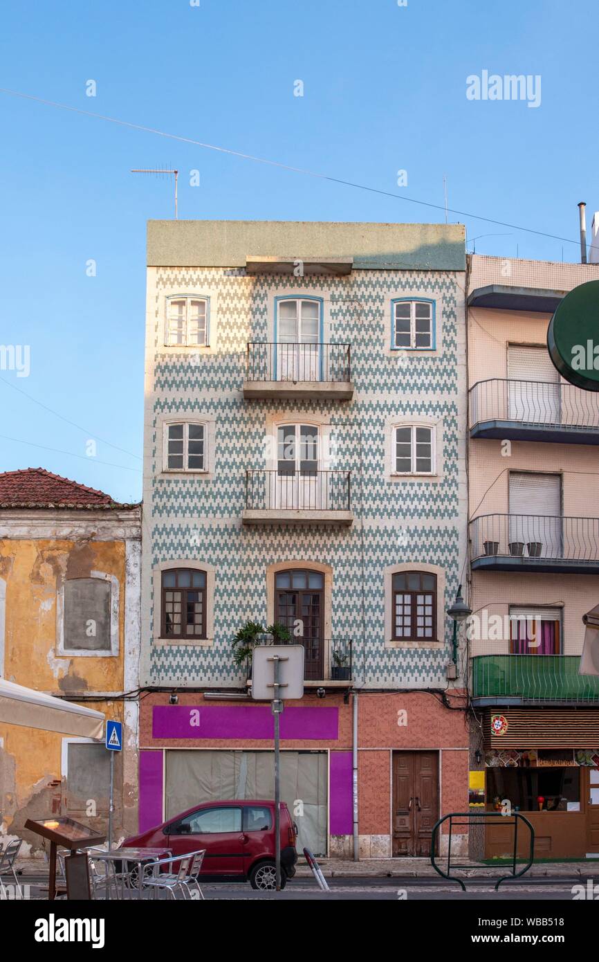 View of the typical buildings of the portuguese cities Stock Photo - Alamy