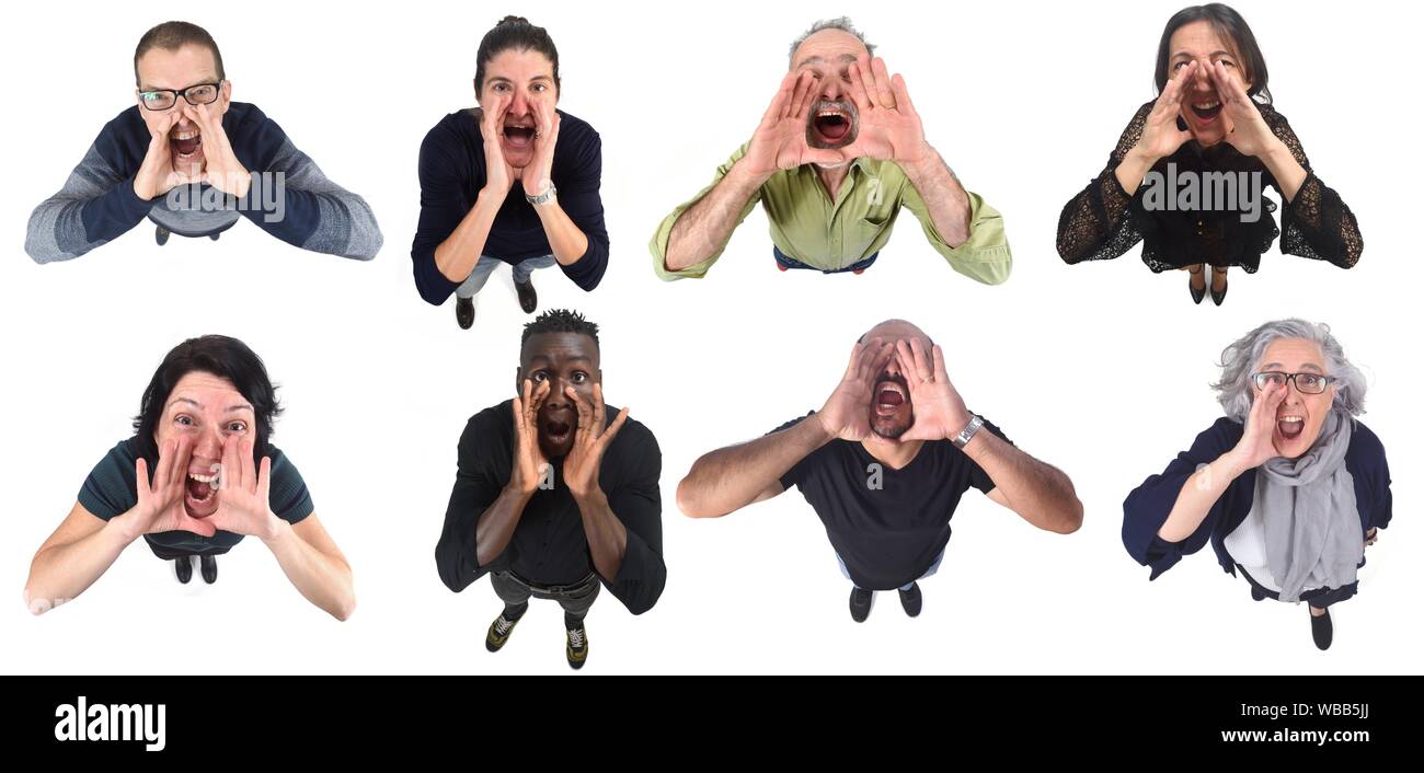 Woman scream from above hi-res stock photography and images - Alamy