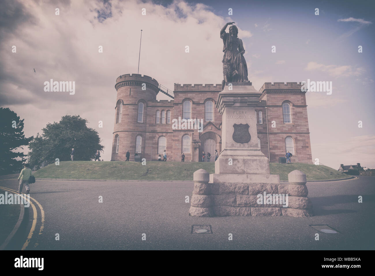 Sculpture to Flora Macdonald. Inverness castle (house of Sheriff Court ...