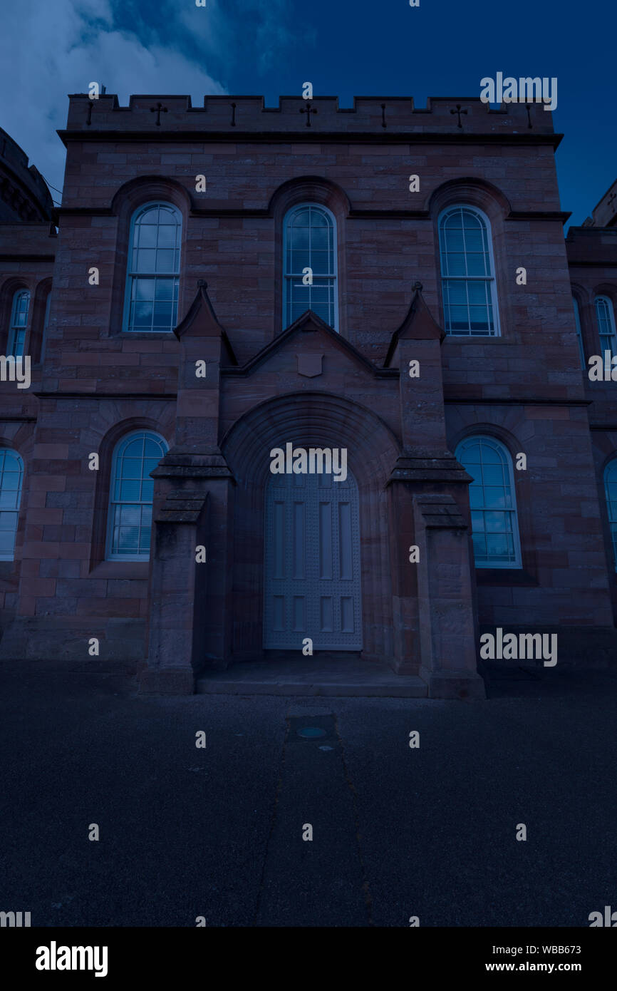 Inverness castle (house of Inverness Sheriff Court). Built in 1836 by ...