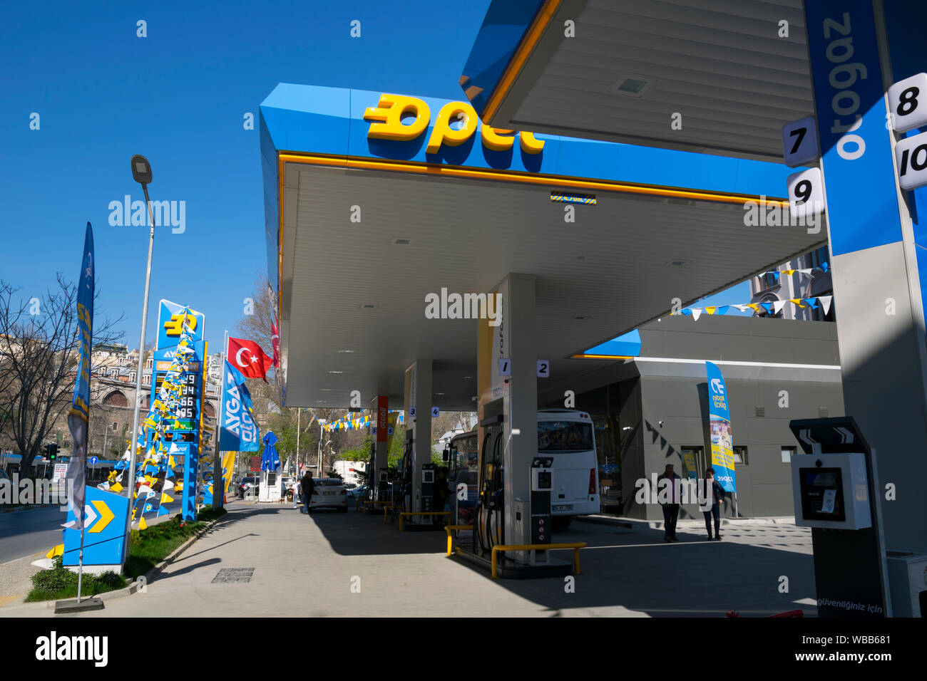 Opet Turkey's leading benzene and gas distribution company Stock Photo ...