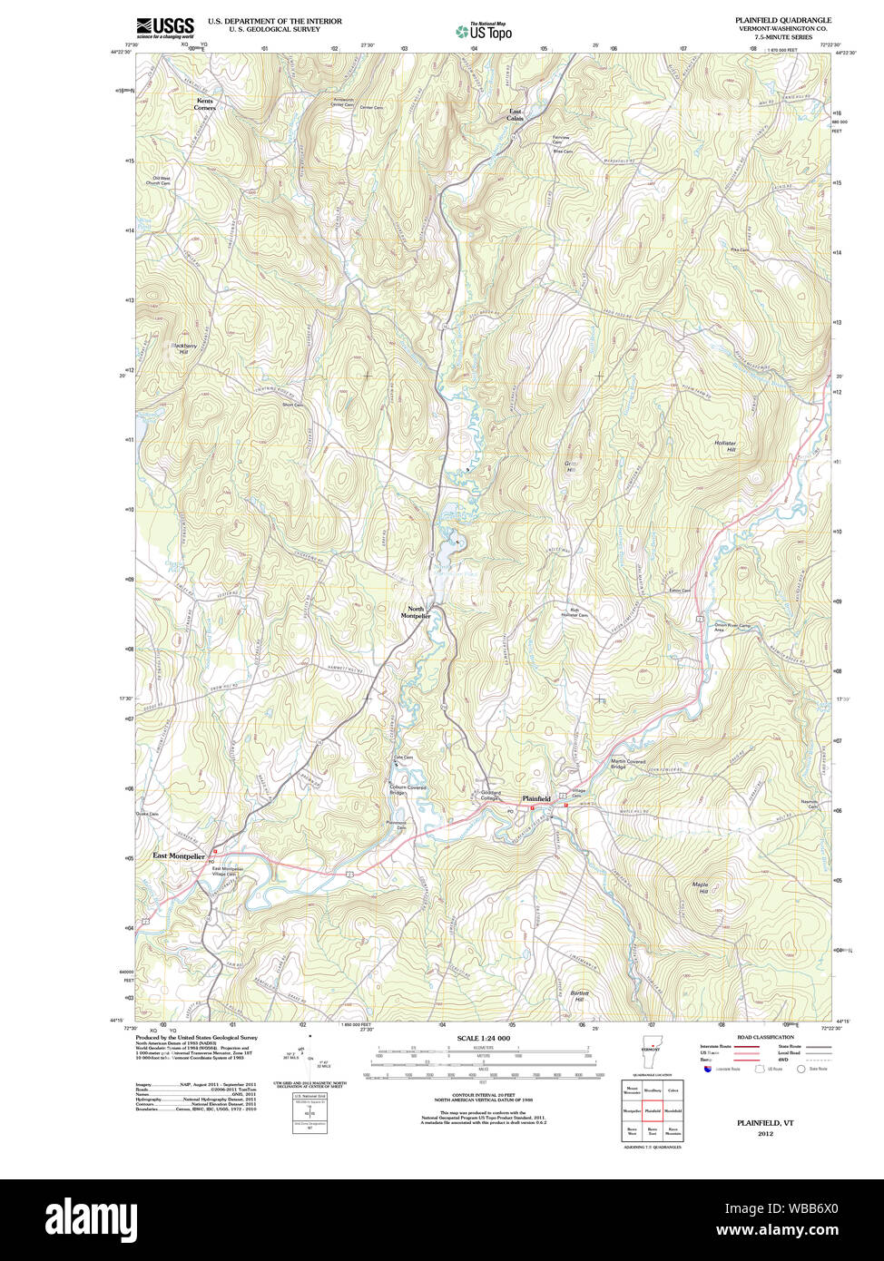 Map of plainfield hi-res stock photography and images - Alamy