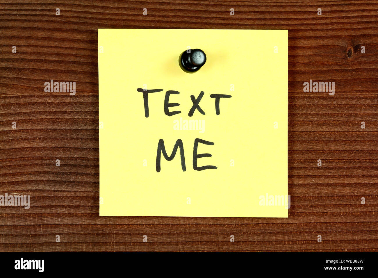 Sticky note with thank you message - text messaging communications ...