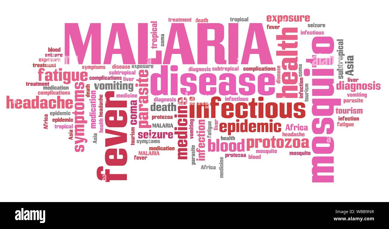 Malaria - travel disease in Africa, Asia and Latin America. Tourism ...
