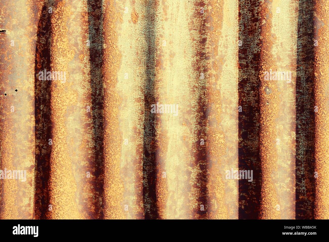 Metal background - retro style grungy corrugated steel tin texture ...