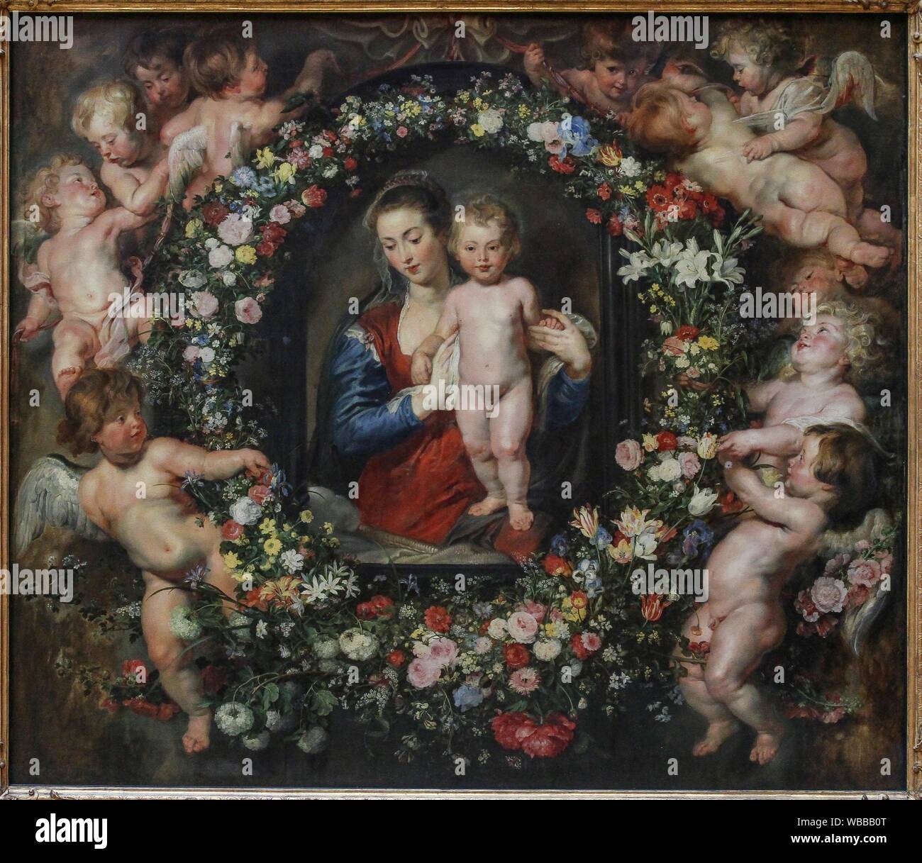 Madonna with a flower hi-res stock photography and images - Alamy