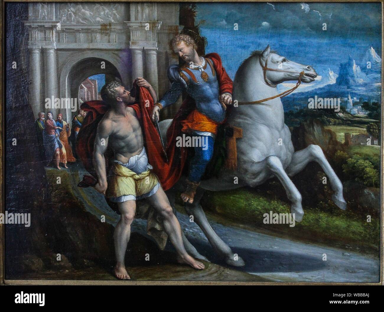 Saint martin dividing his cloak hi-res stock photography and images - Alamy