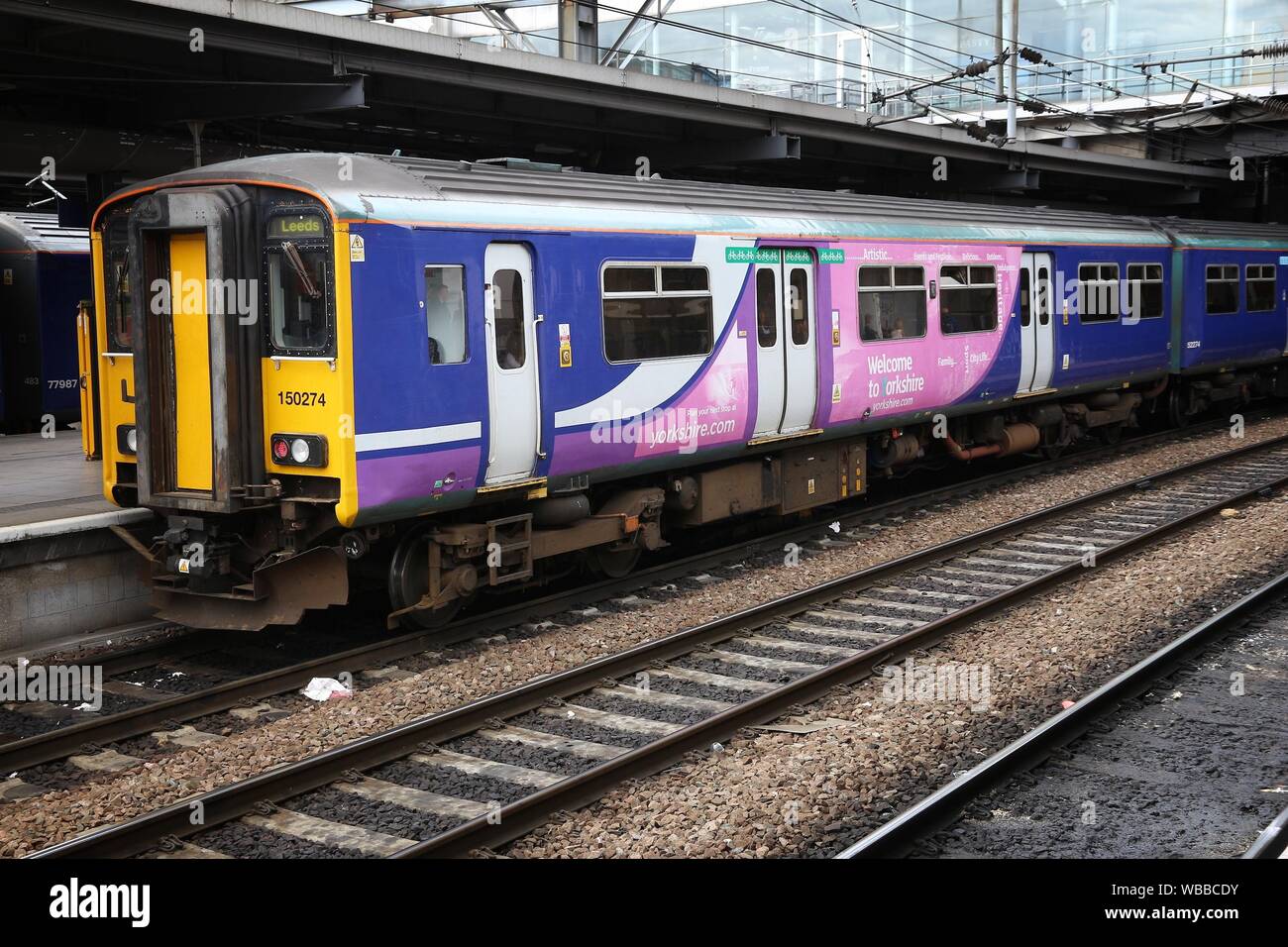 LEEDS, UK - JULY 12, 2016: Arriva Northern Rail class 150 Sprinter ...
