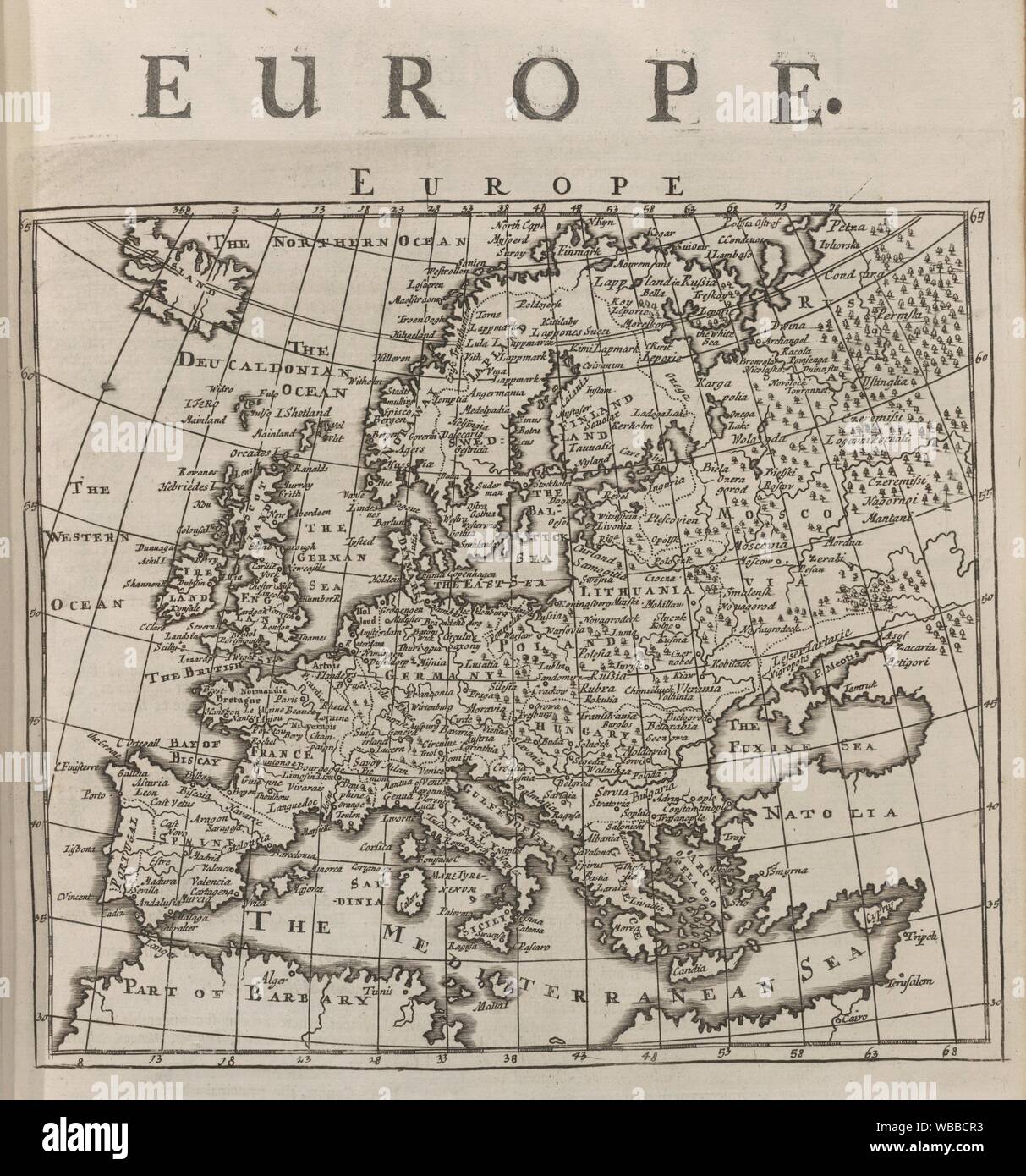 Historic illustrated map europe hi-res stock photography and images - Alamy