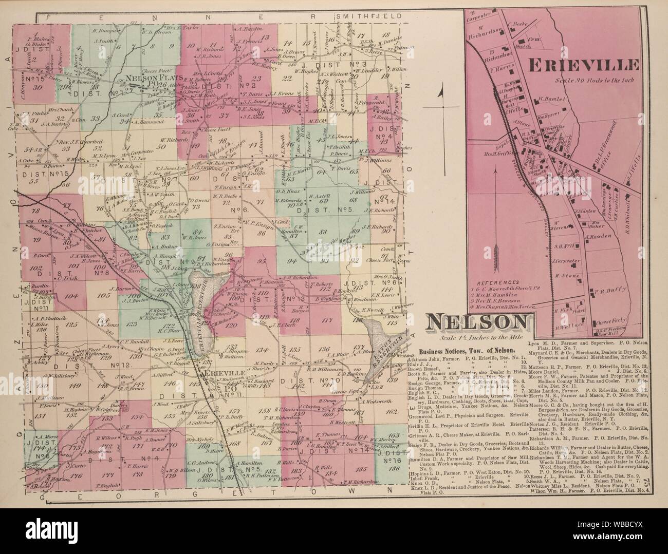 Map of nelson hi-res stock photography and images - Alamy
