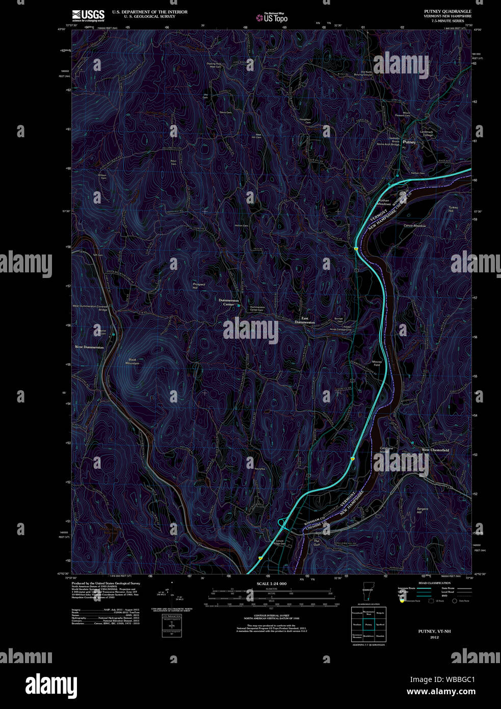 Map of putney hi-res stock photography and images - Alamy