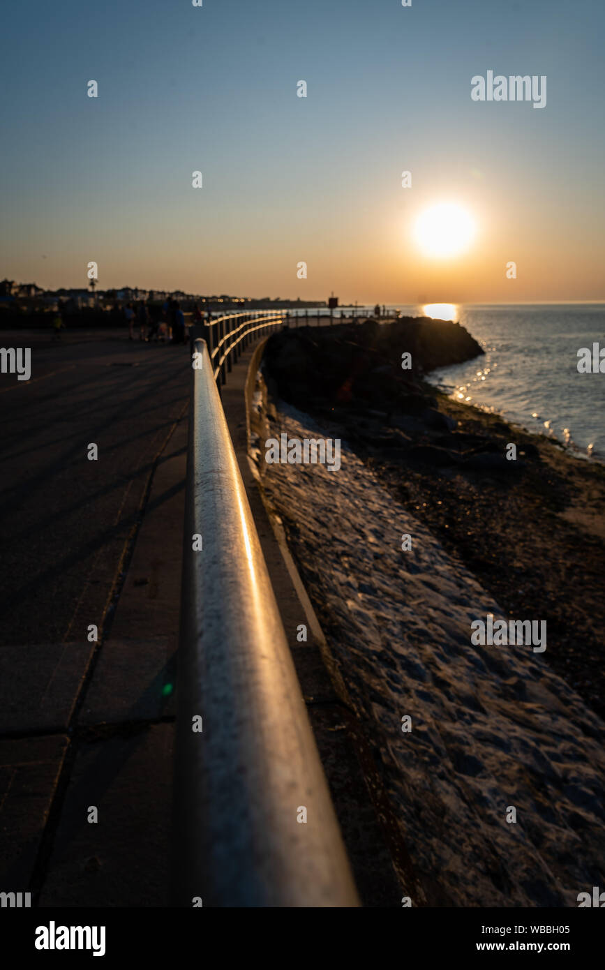 Sunset at Margate Beach, England, UK Stock Photo - Alamy