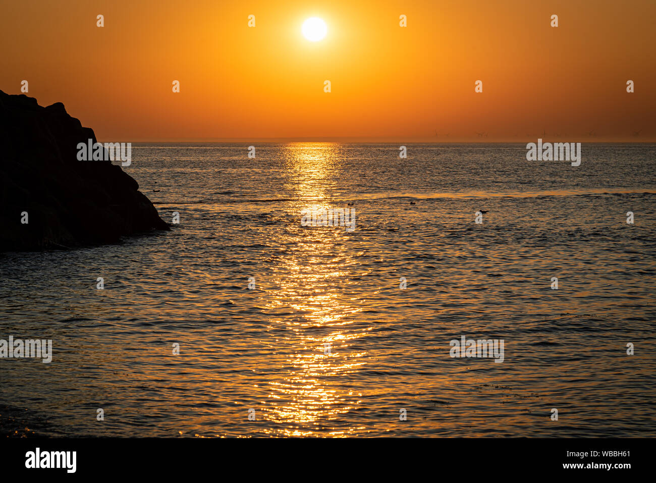 Sunset at Margate Beach, England, UK Stock Photo - Alamy