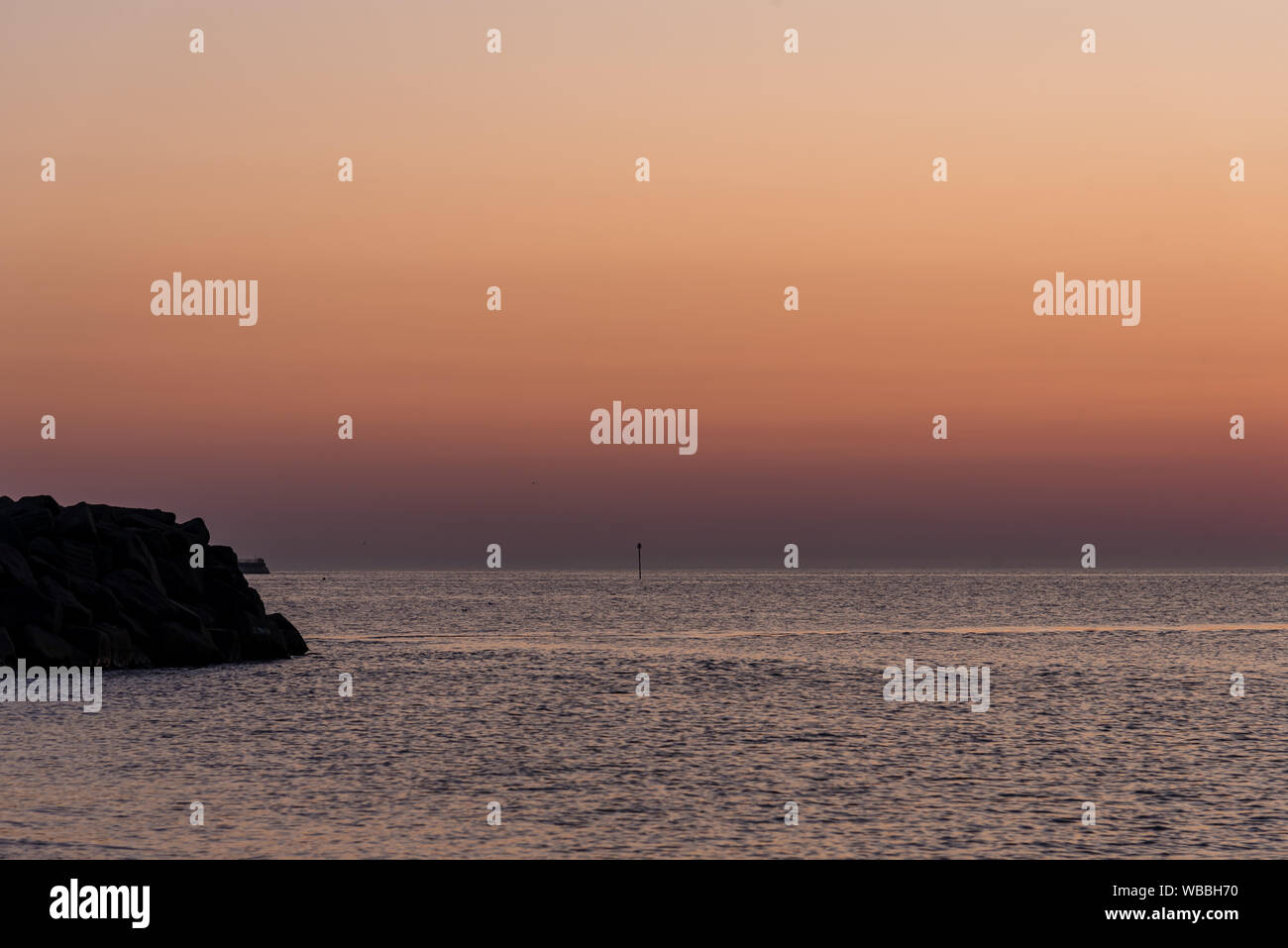 Sunset at Margate Beach, England, UK Stock Photo - Alamy