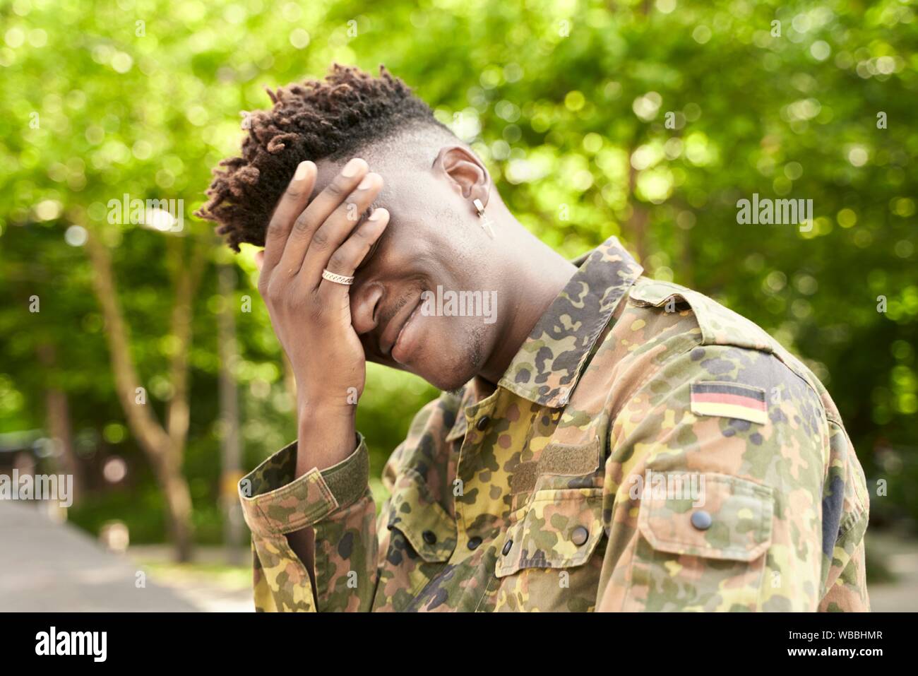 Man without face covering hi-res stock photography and images - Alamy