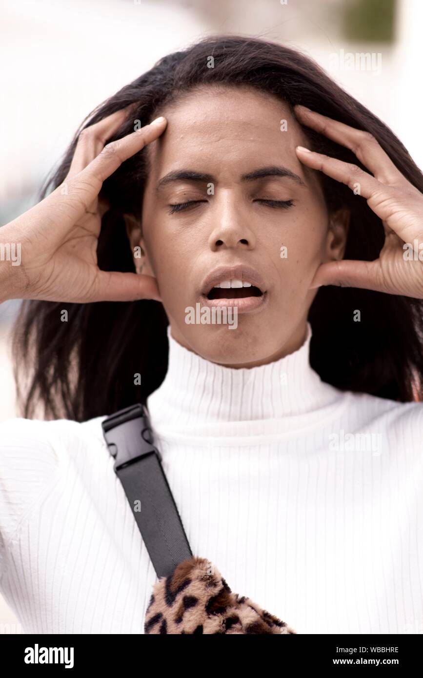 Suppress emotion hi-res stock photography and images - Alamy