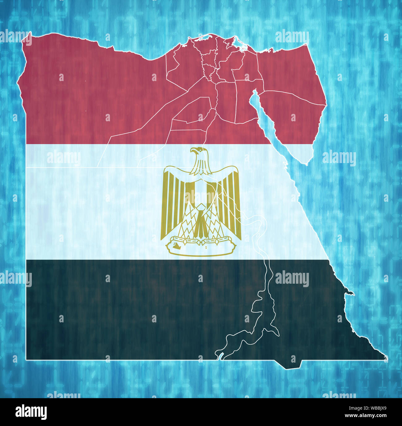 territories and of egyptian governorates on map of administrative ...