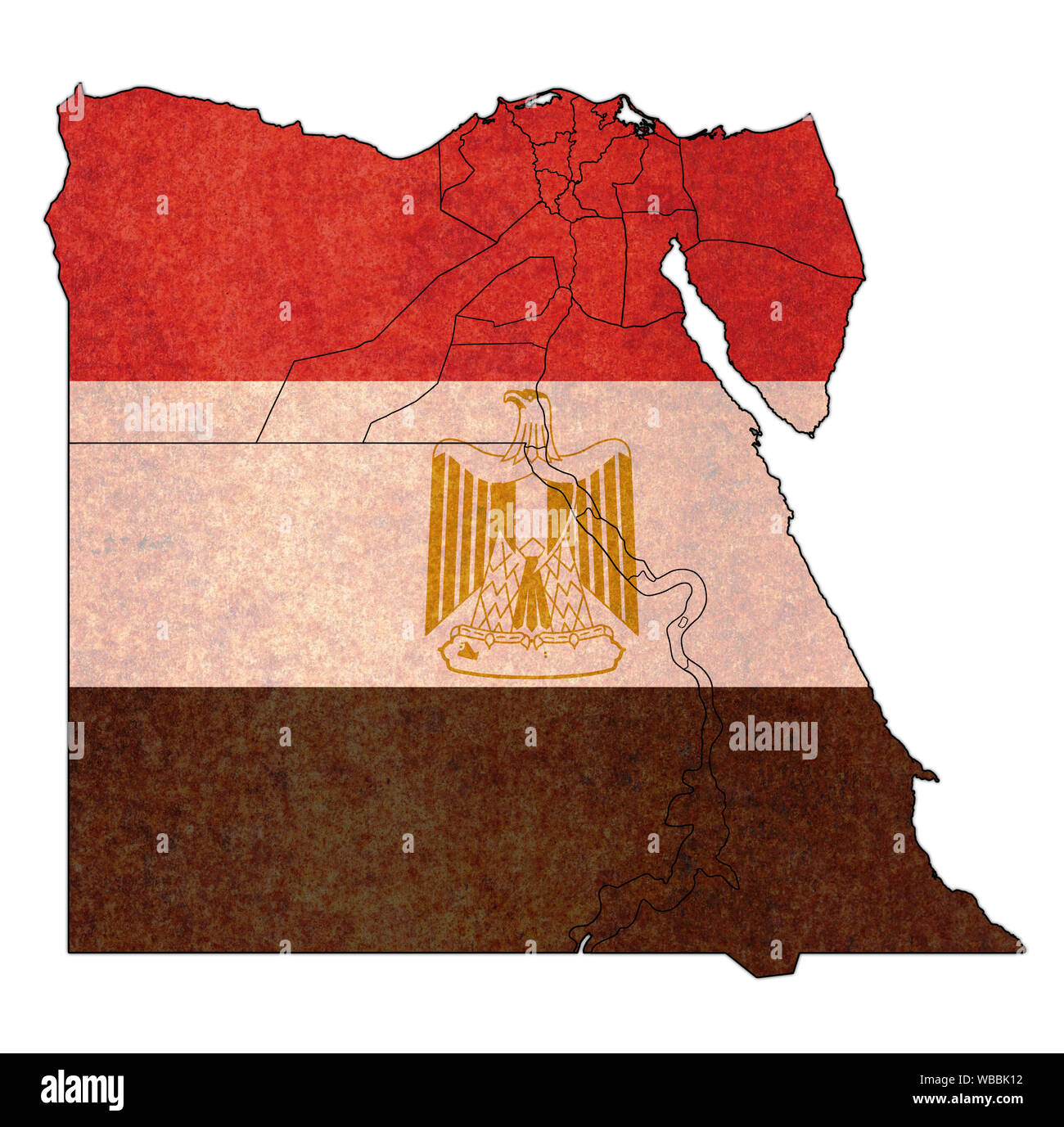 territories and of egyptian governorates on map of administrative ...