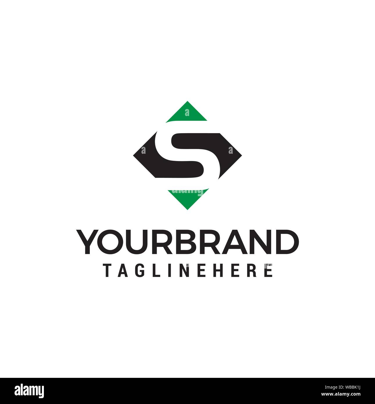 letter S negative space square logo vector design template Stock Vector Image & Art - Alamy