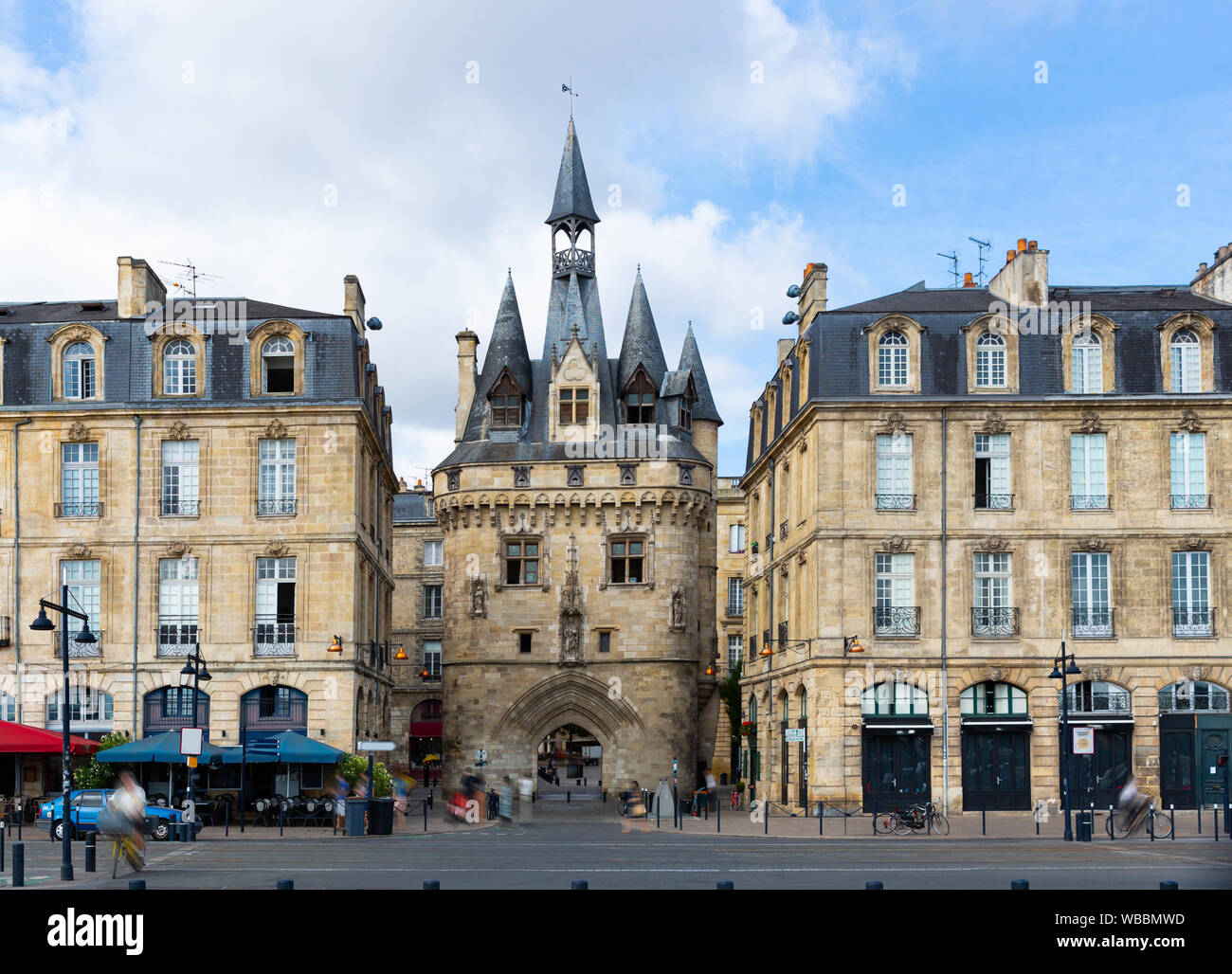 Porte Cailhau is medieval city gate in the heart of Bordeaux. France ...