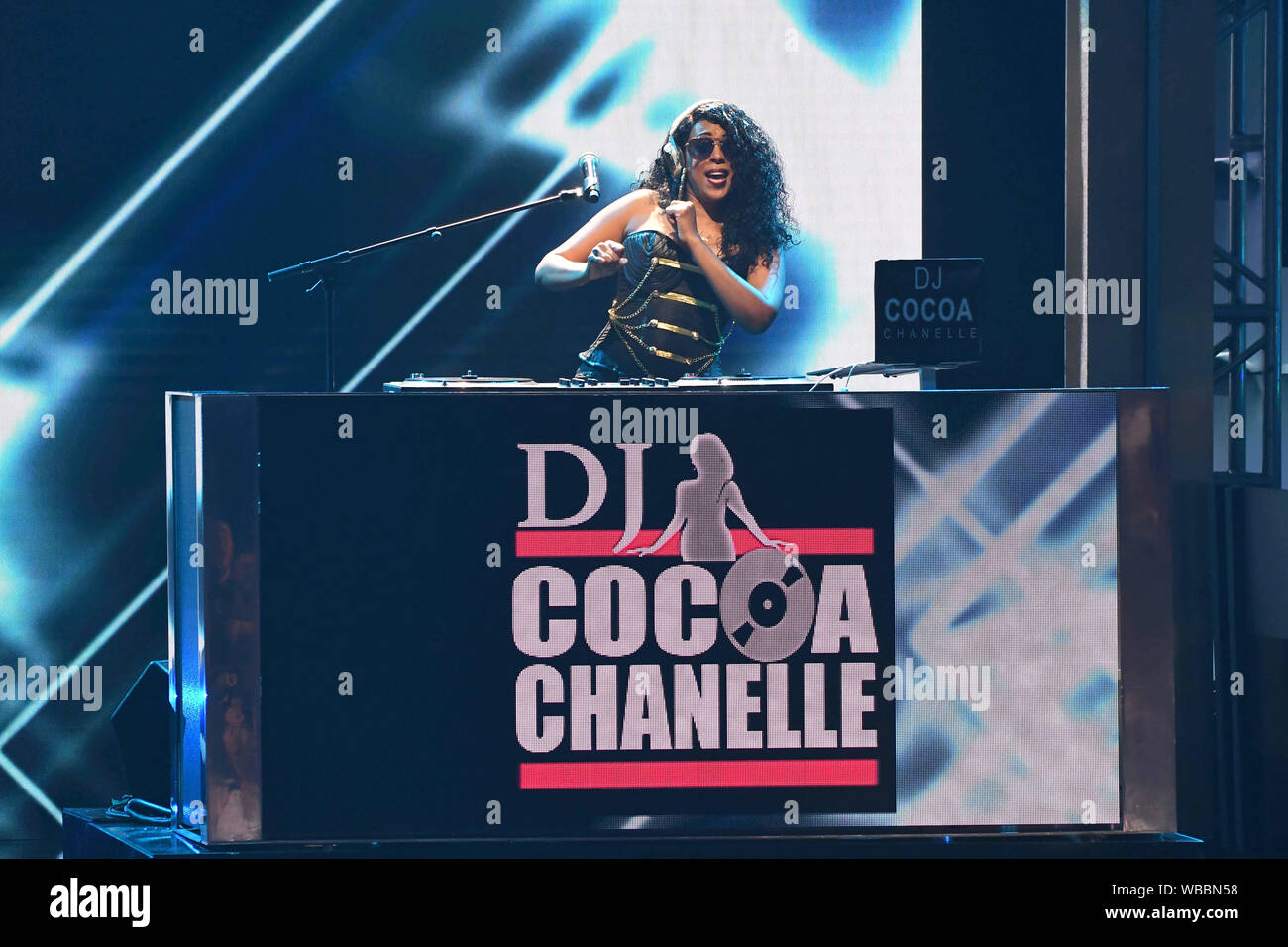 August 26, 2019, Newark, New Jersey, U.S: DJ COCOA CHANELLE performing ...