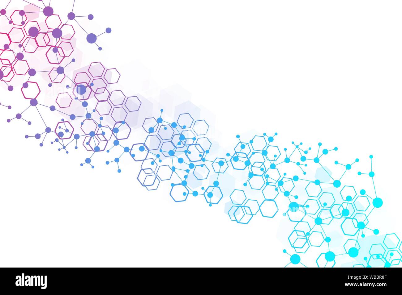Structure molecule and communication. Dna, atom, neurons. Scientific ...
