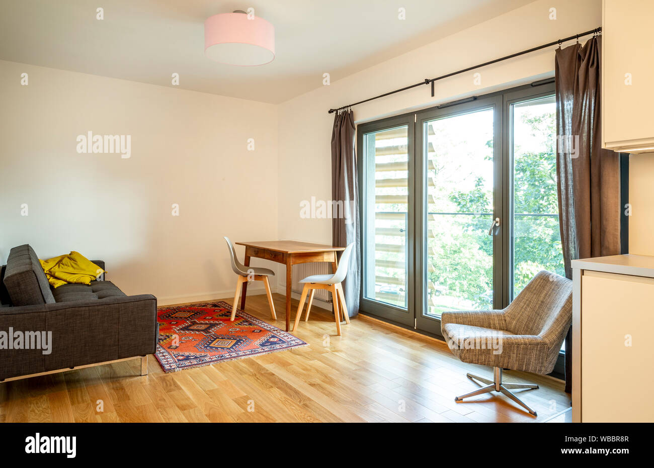 Interior of a modern studio flat Stock Photo - Alamy