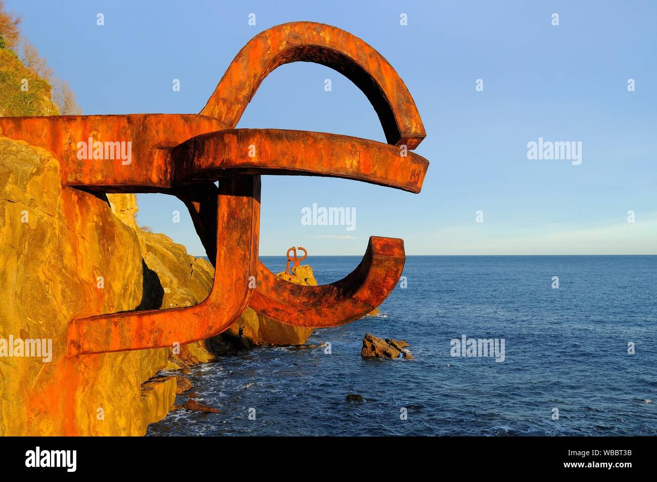 Peines del Viento. Sculpture by Eduardo Chillida. La Concha Bay.San ...