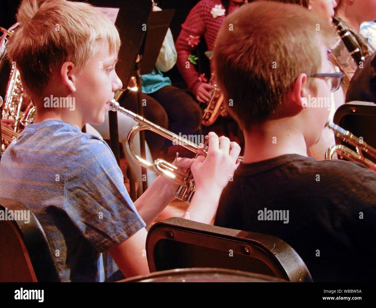 Female Playing Trumpet High Resolution Stock Photography and Images - Alamy