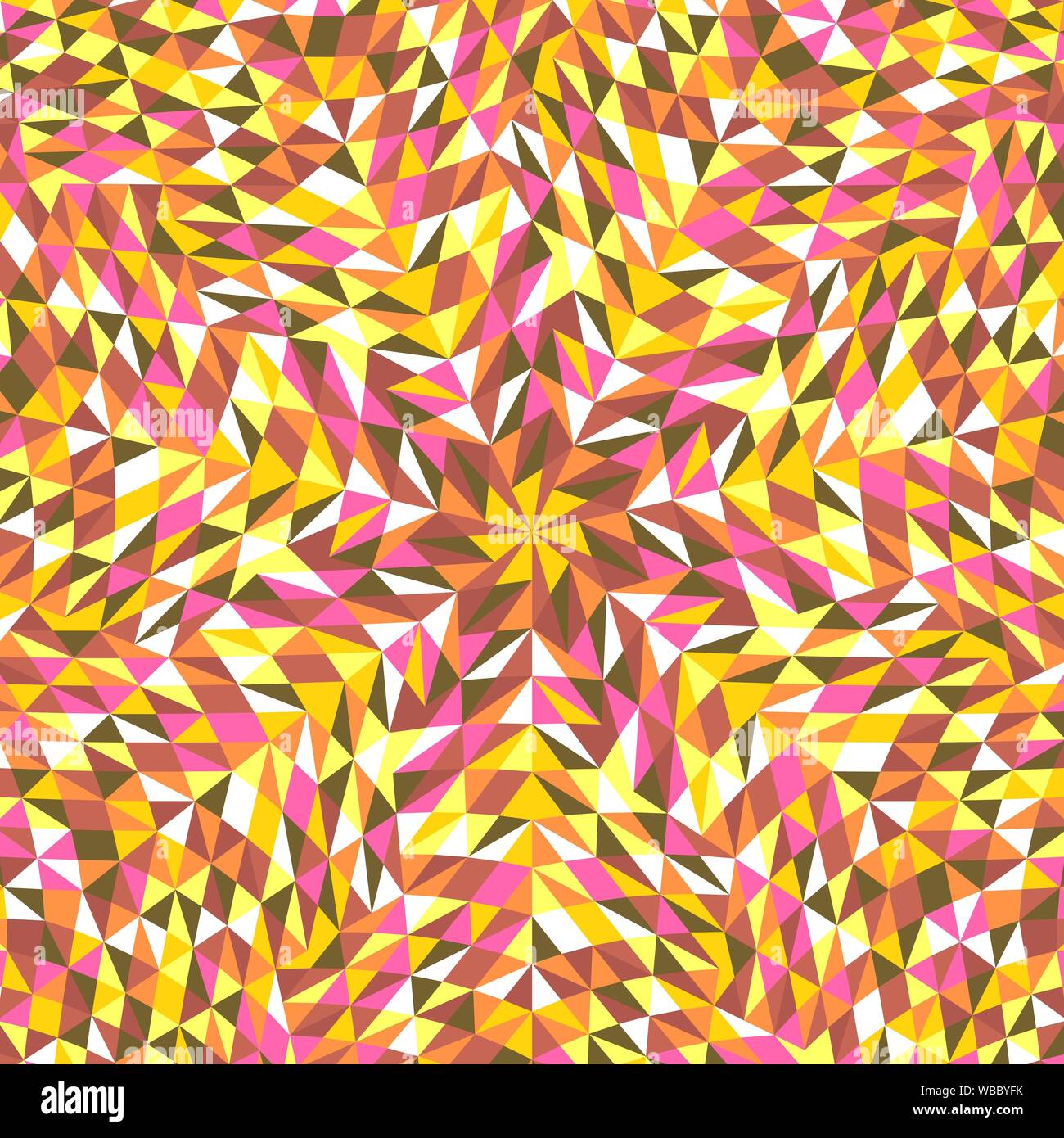 Abstract radial pattern mosaic background - psychedelic hypnotic ...