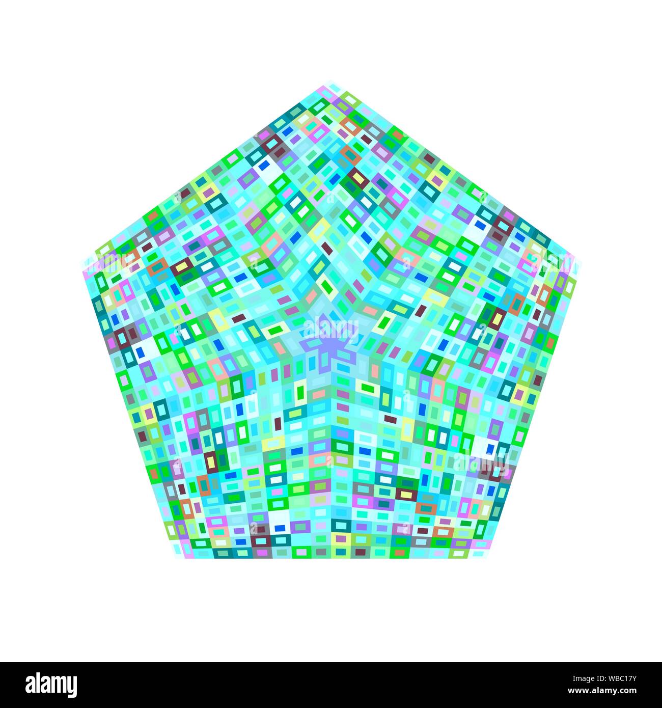 Pentagon shapes symbol Stock Vector Images - Alamy