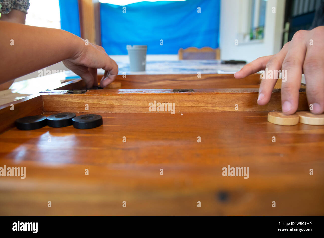 The checker players hi-res stock photography and images - Alamy