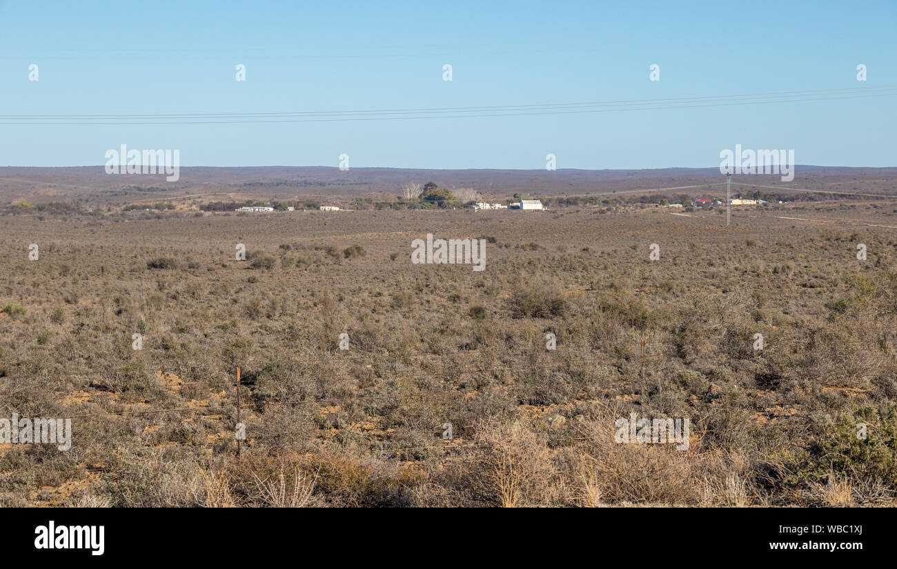 A remote farm in the rural Karoo region of central South Africa image ...