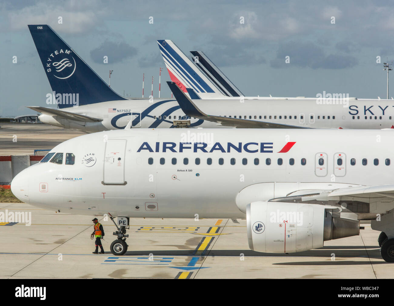 AIR FRANCE PLANES AT ROISSY AIRPORT Stock Photo - Alamy