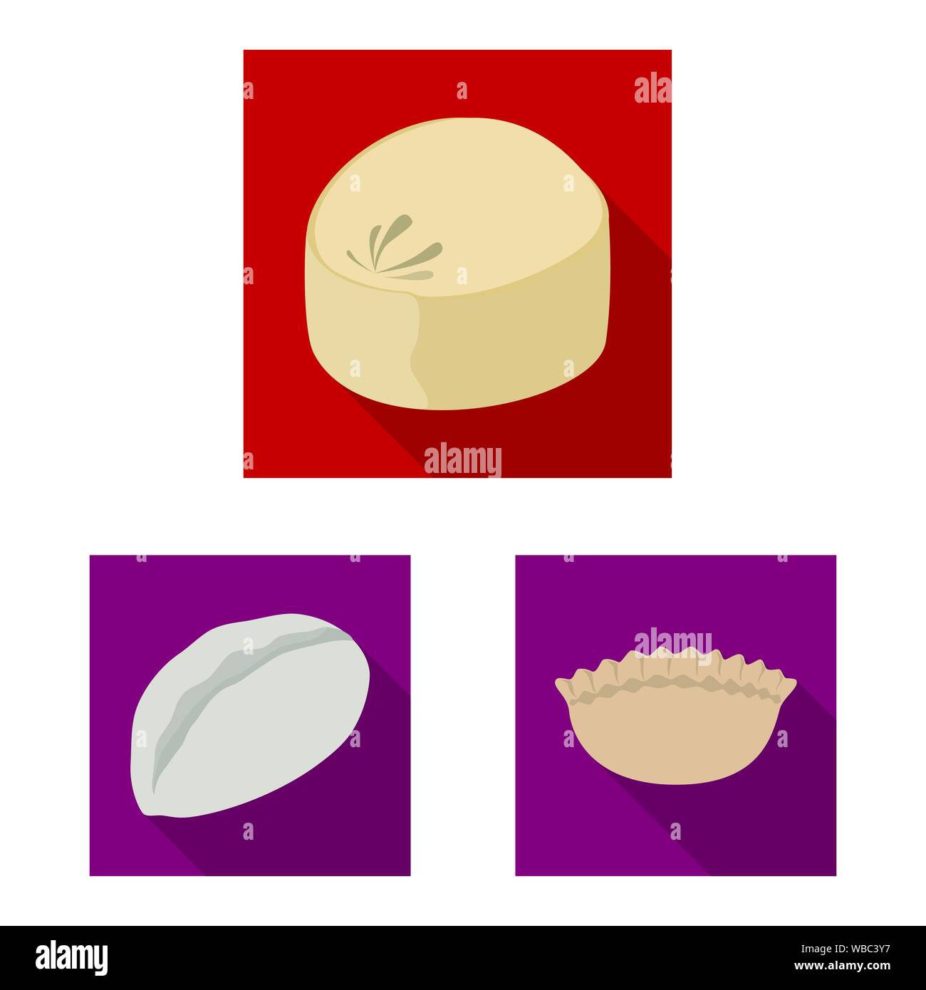 Vector design of products and cooking icon. Set of products and ...